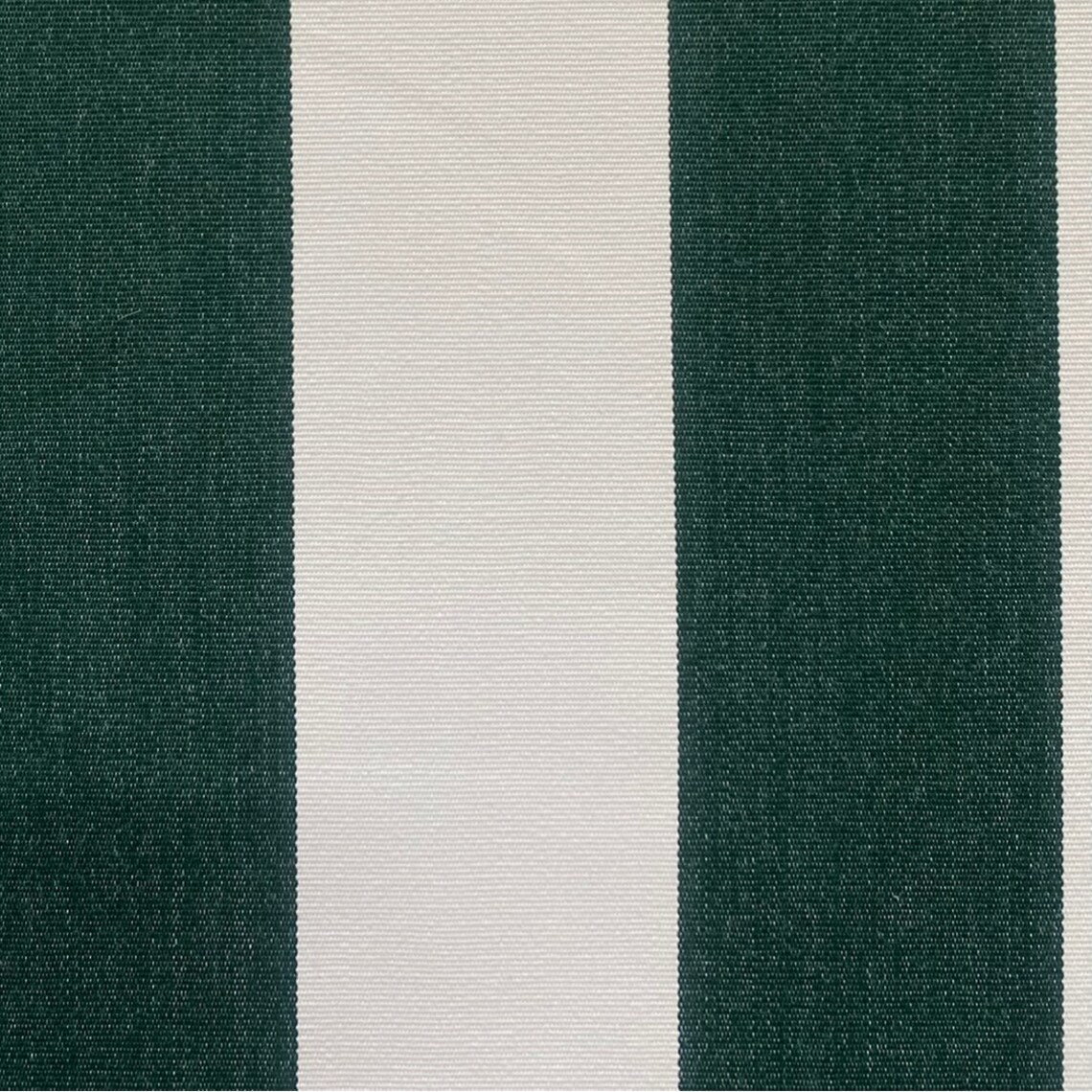 Sunbrella Forest Green and White Stripe Fabric for Indoor/ Outdoor ...