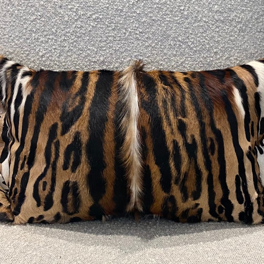 Ocelot Springbok Hide Cushion 60cm X 35cm. Designer Cushions, Couch ...