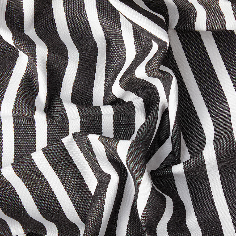 Black and White Striped Sunbrella Canvas Fabric. Sunbrella Shore ...