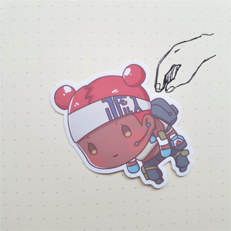 Apex Legends Chibi Sticker Fuse Lifeline Valkyrie Etsy