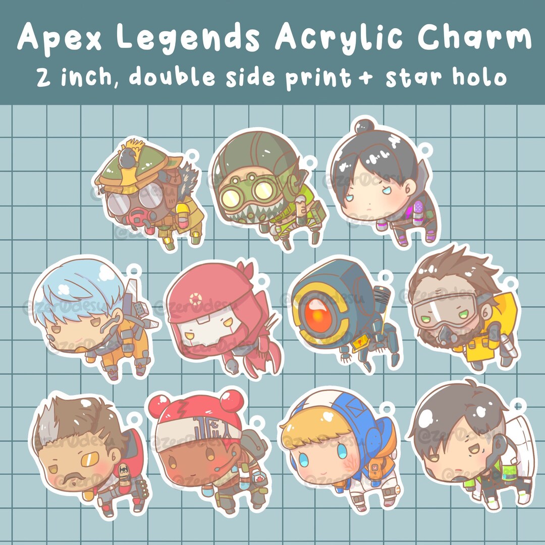 Apex Legends Pastel Chibi Acrylic Charms | 2" Double-sided ...