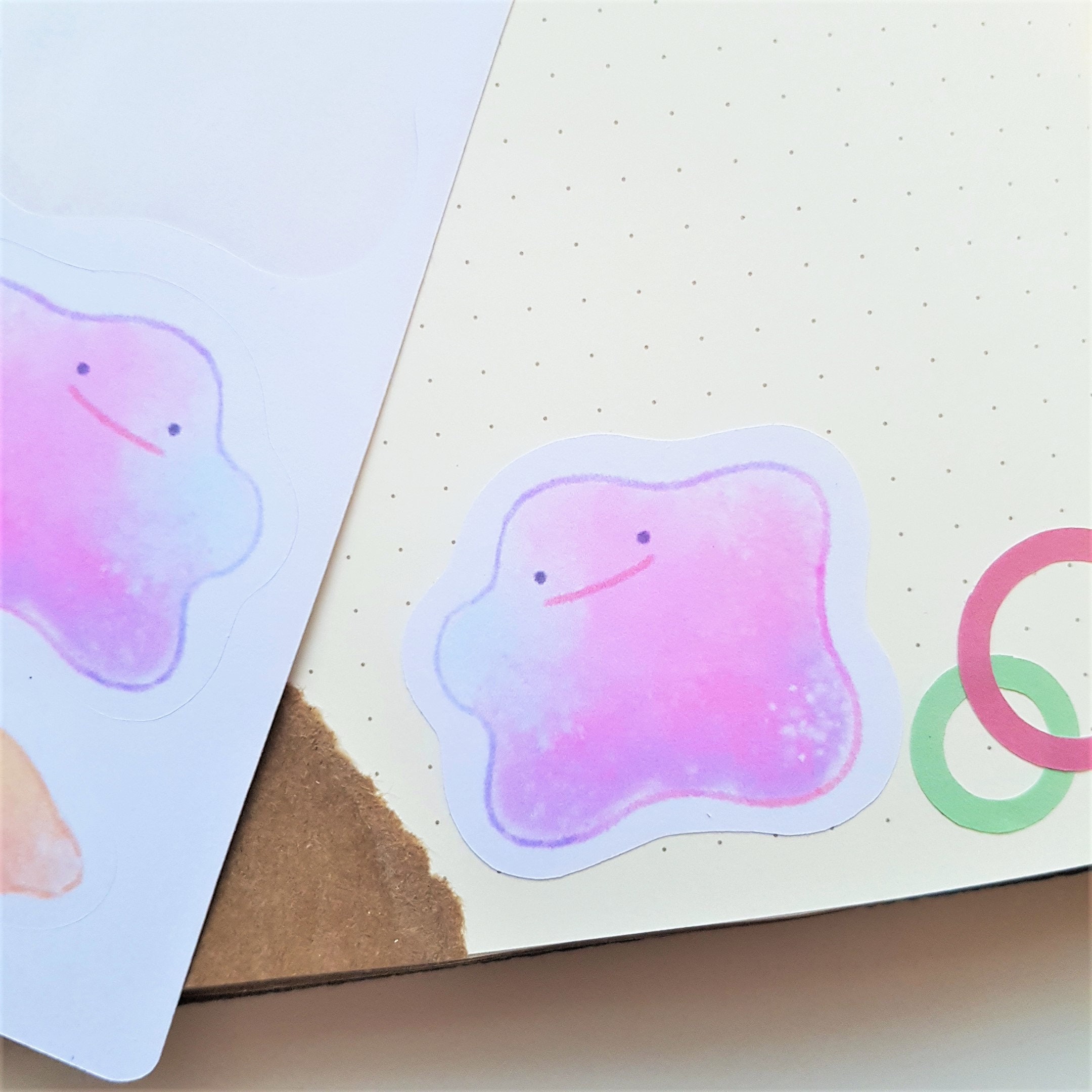 Watercolour Ditto Sticker Sheet Pokemon Sticker Planner - Etsy Canada