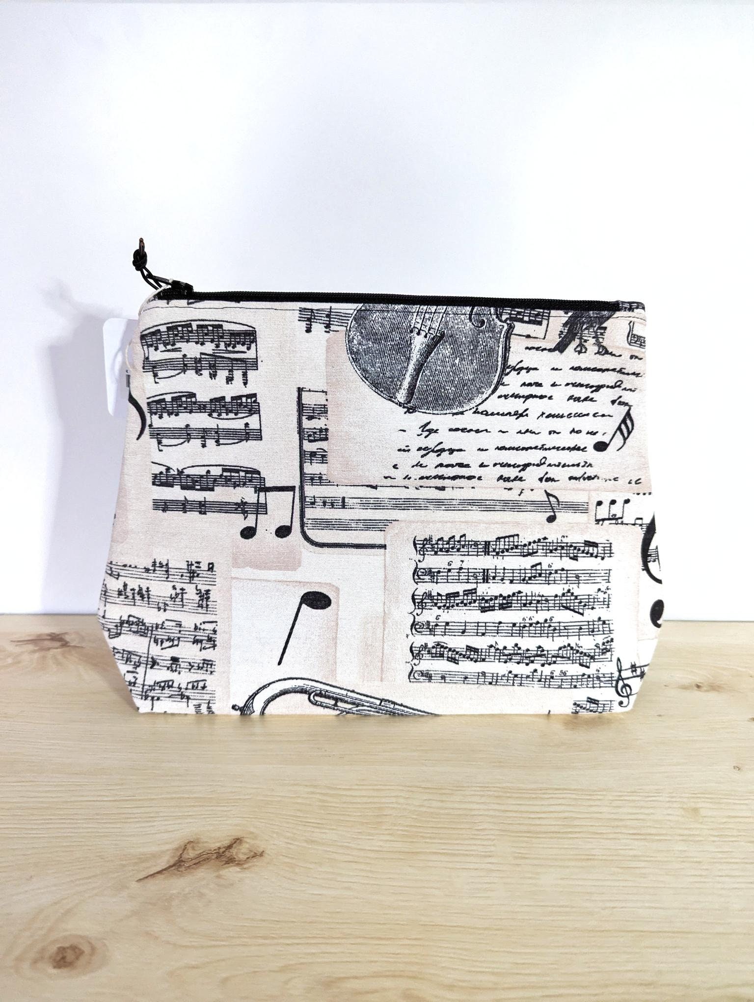 Zipper Pouch, Musical Notes Pattern, Handprint Pouch, Pouch DOM Utrecht ...