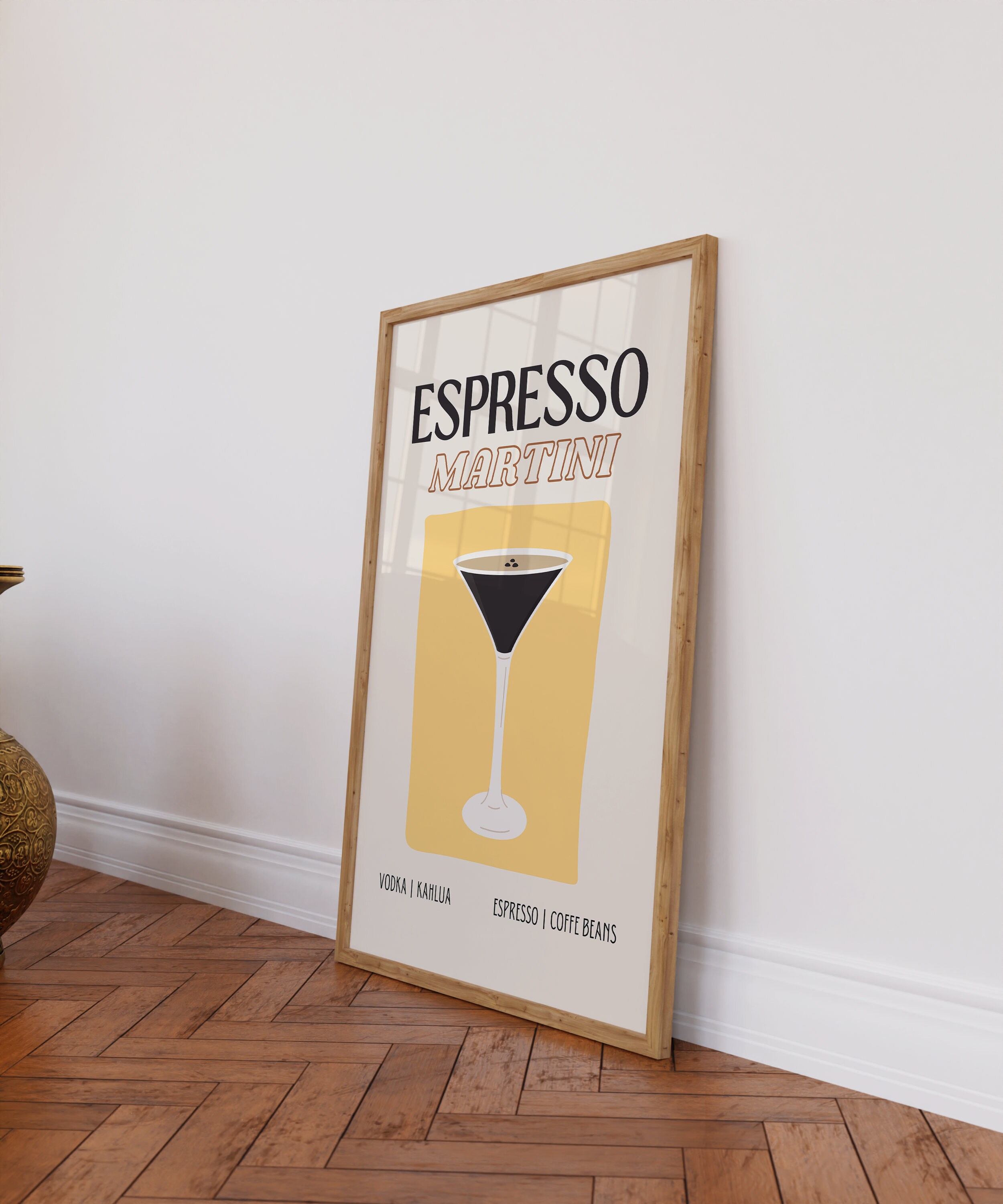 Cute Espresso Martini Print | Espresso Martini Cocktail Print | Digital ...