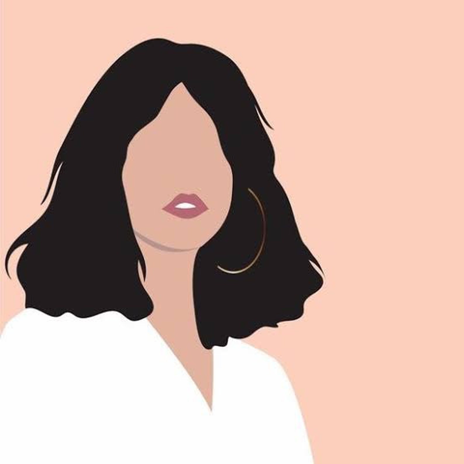 Faceless Minimalist SELF PORTRAIT Made to order | Etsy Faceless Minimalist SELF PORTRAIT Made to order | Etsy