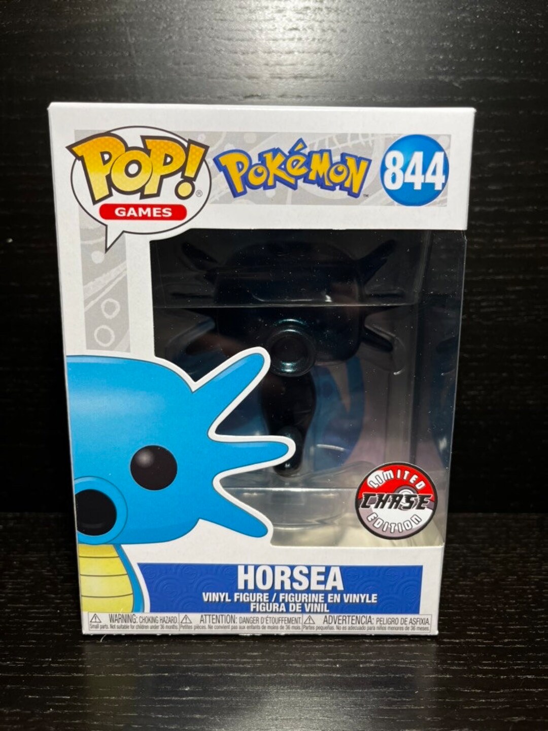 Custom Pokemon Funko Pop - Holographic Horsea Figure - Etsy