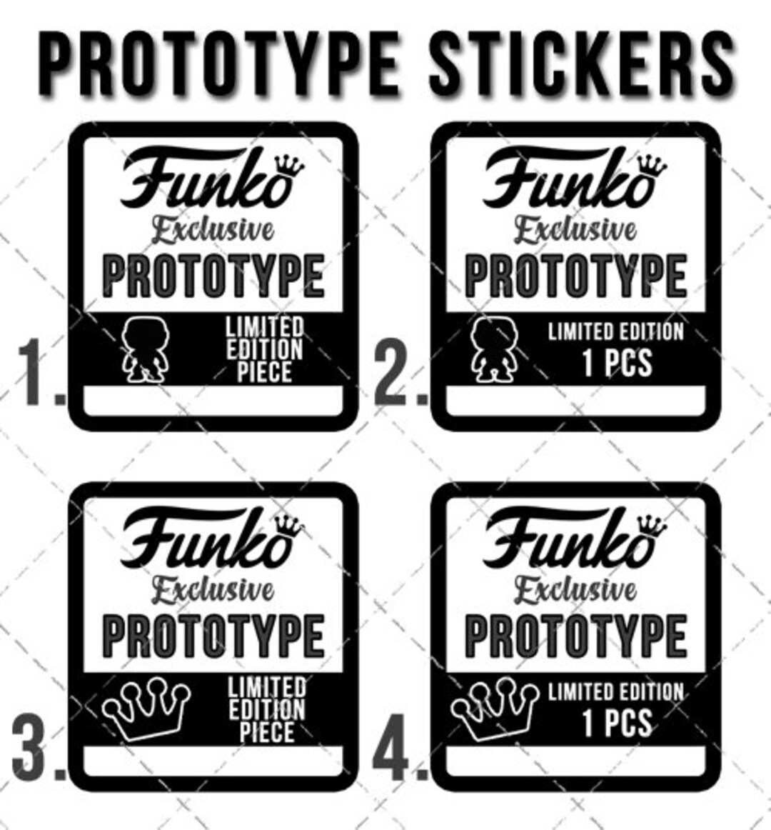Prototype Funko Stickers 1x1 - Etsy