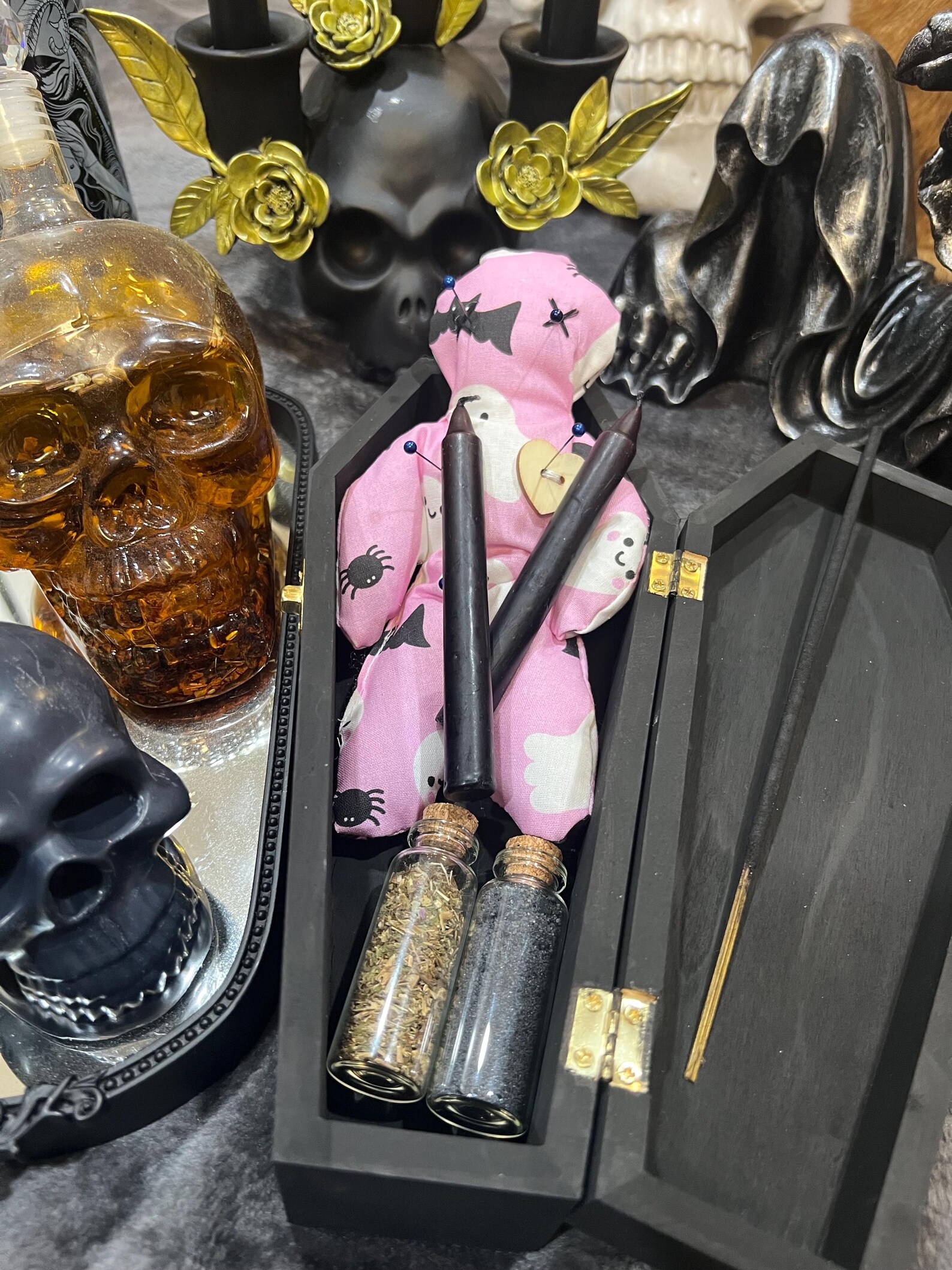 Witch's Coffin and Poppet Set - Perfect for Dark Magic/hex - Etsy