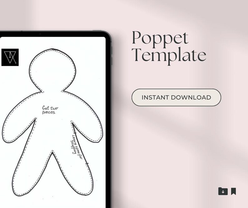 Enchanting Poppet Doll Template-printable Digital Download - Etsy