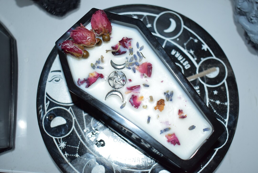 Spooky Coffin Candle: Unique Resin Home Decor - Etsy