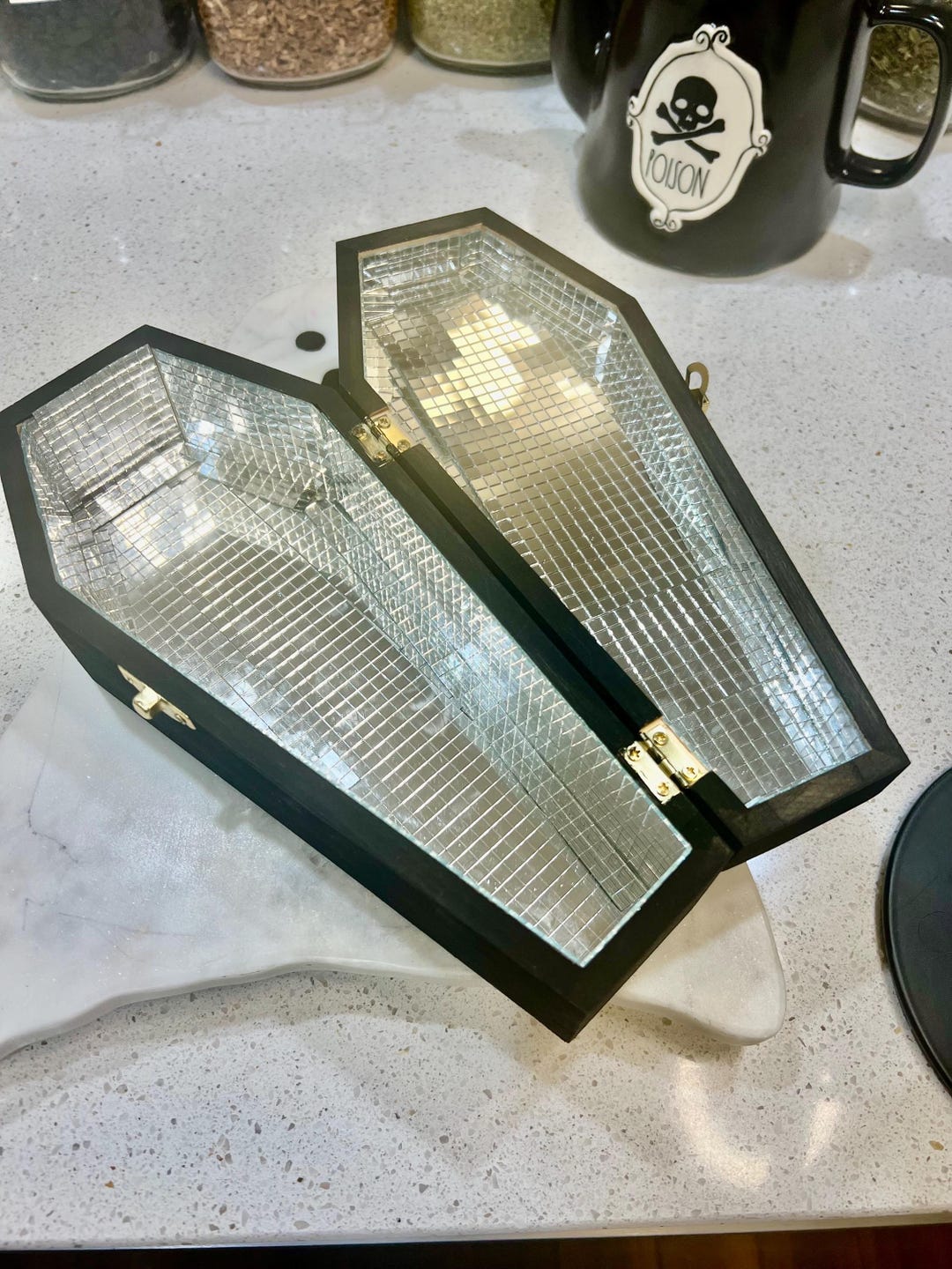 Witch's Coffin-shaped Mirror Box - Etsy