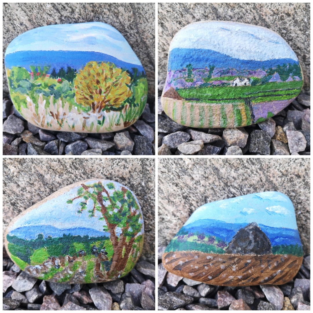 Painted Stones, Painted Stones Scenes of Northern Scotland, Painted ...