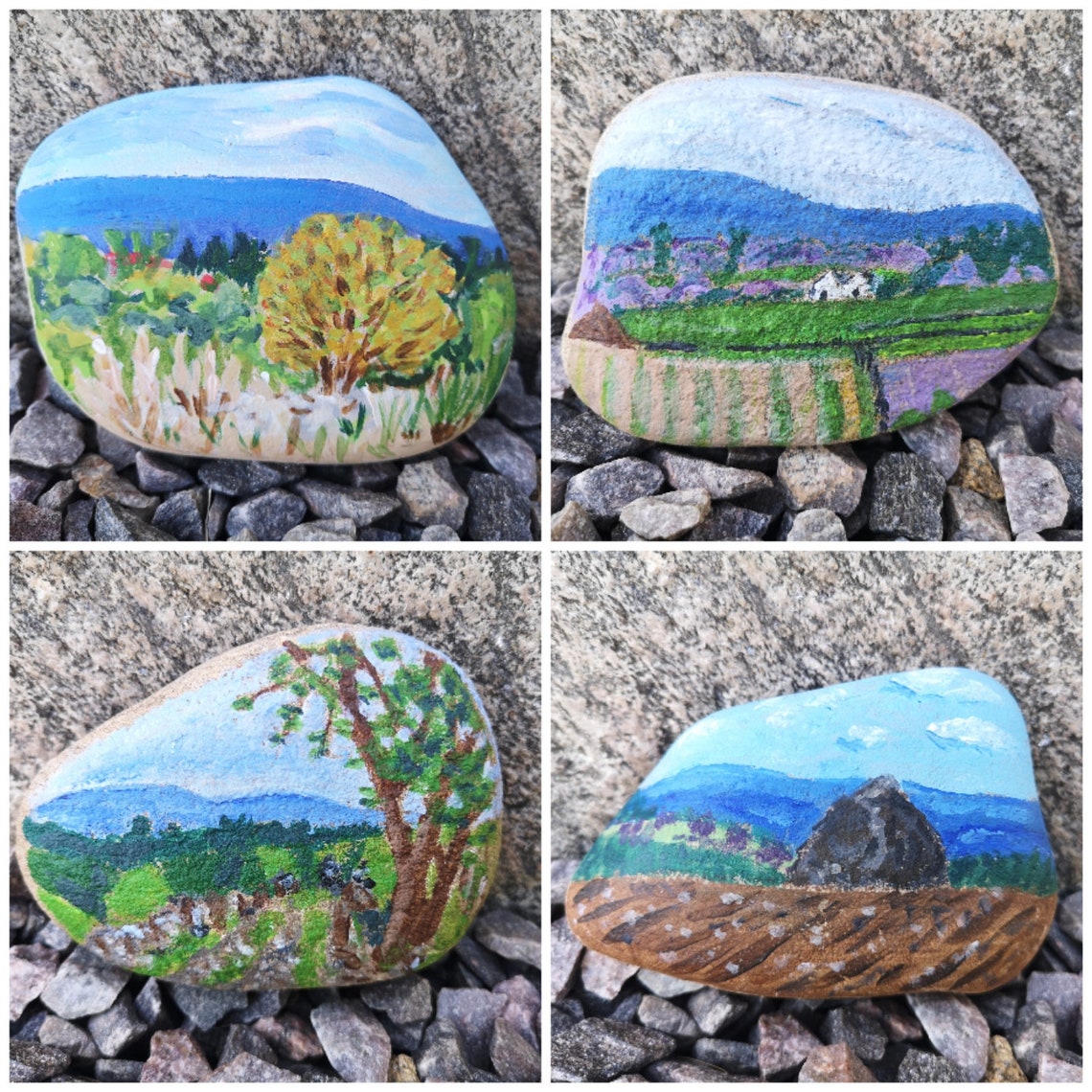 Painted Stones, Painted Stones Scenes of Northern Scotland, Painted ...