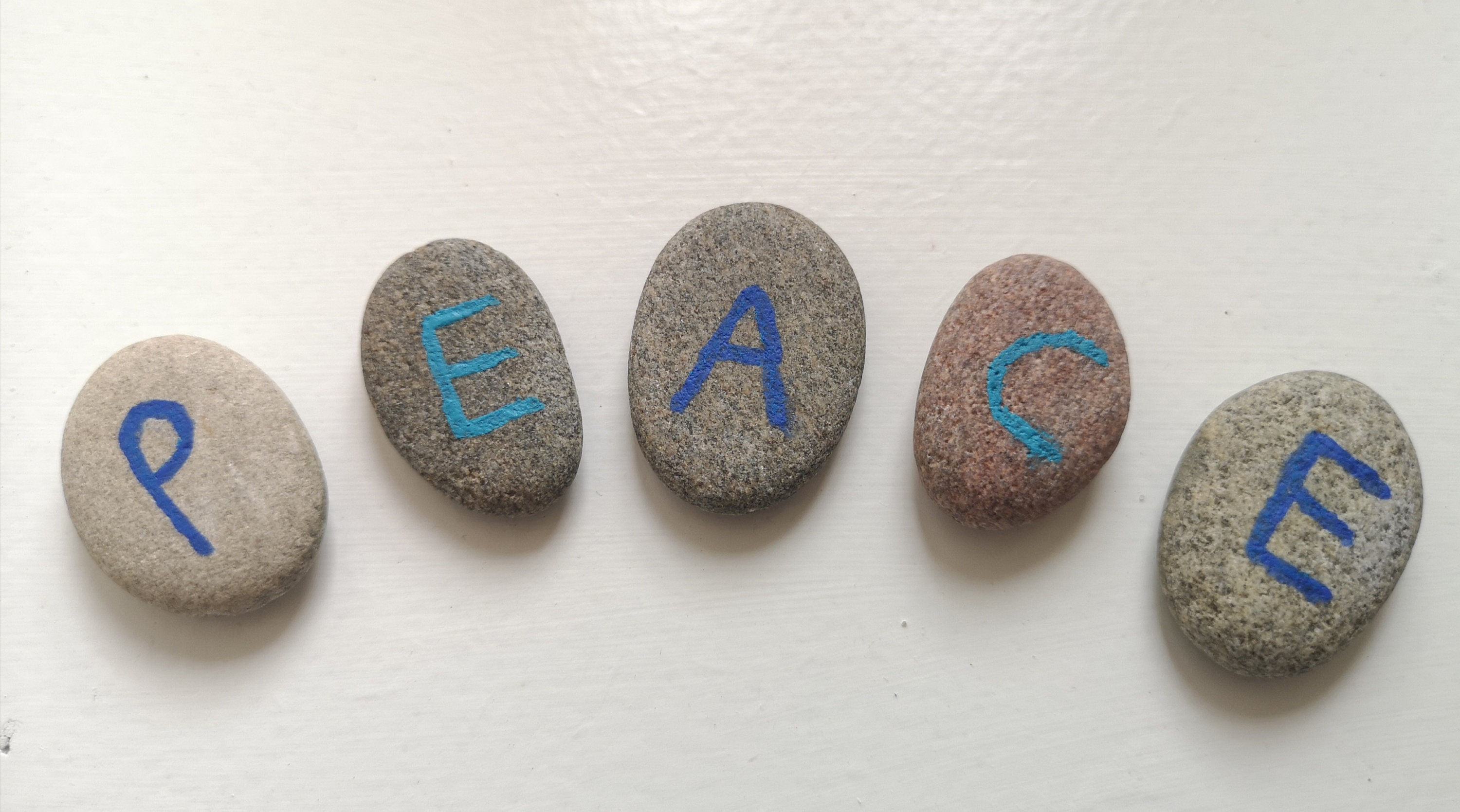 Painted Stones, Painted Word Stones, Personalised Word Stones, Word ...