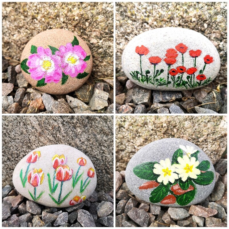 Painted rocks - Etsy.de