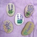 Painted Stones, Painted Lavender Stones, Painted Flower Stones, Painted ...