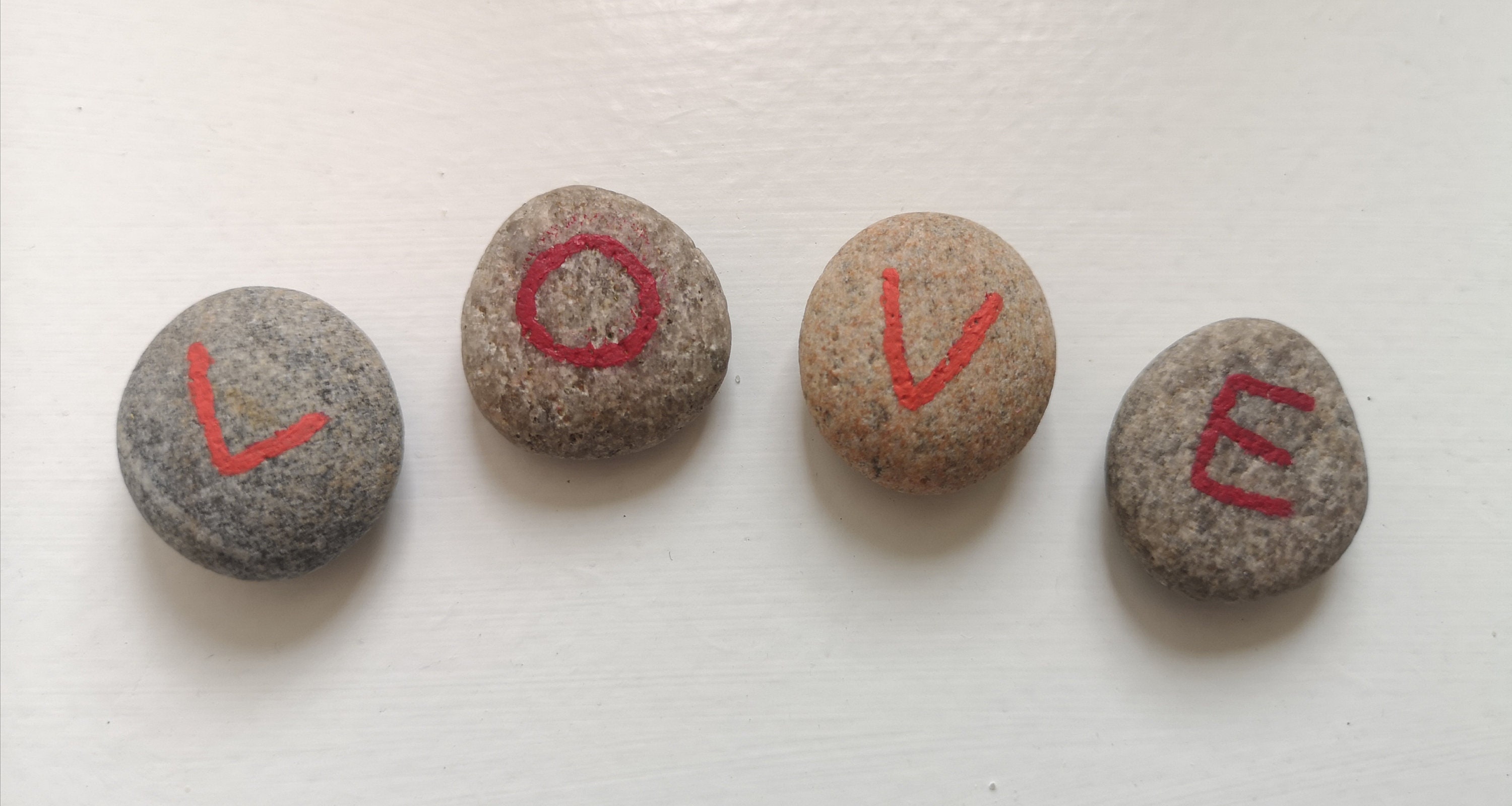 Painted Stones, Painted Word Stones, Personalised Word Stones, Word ...
