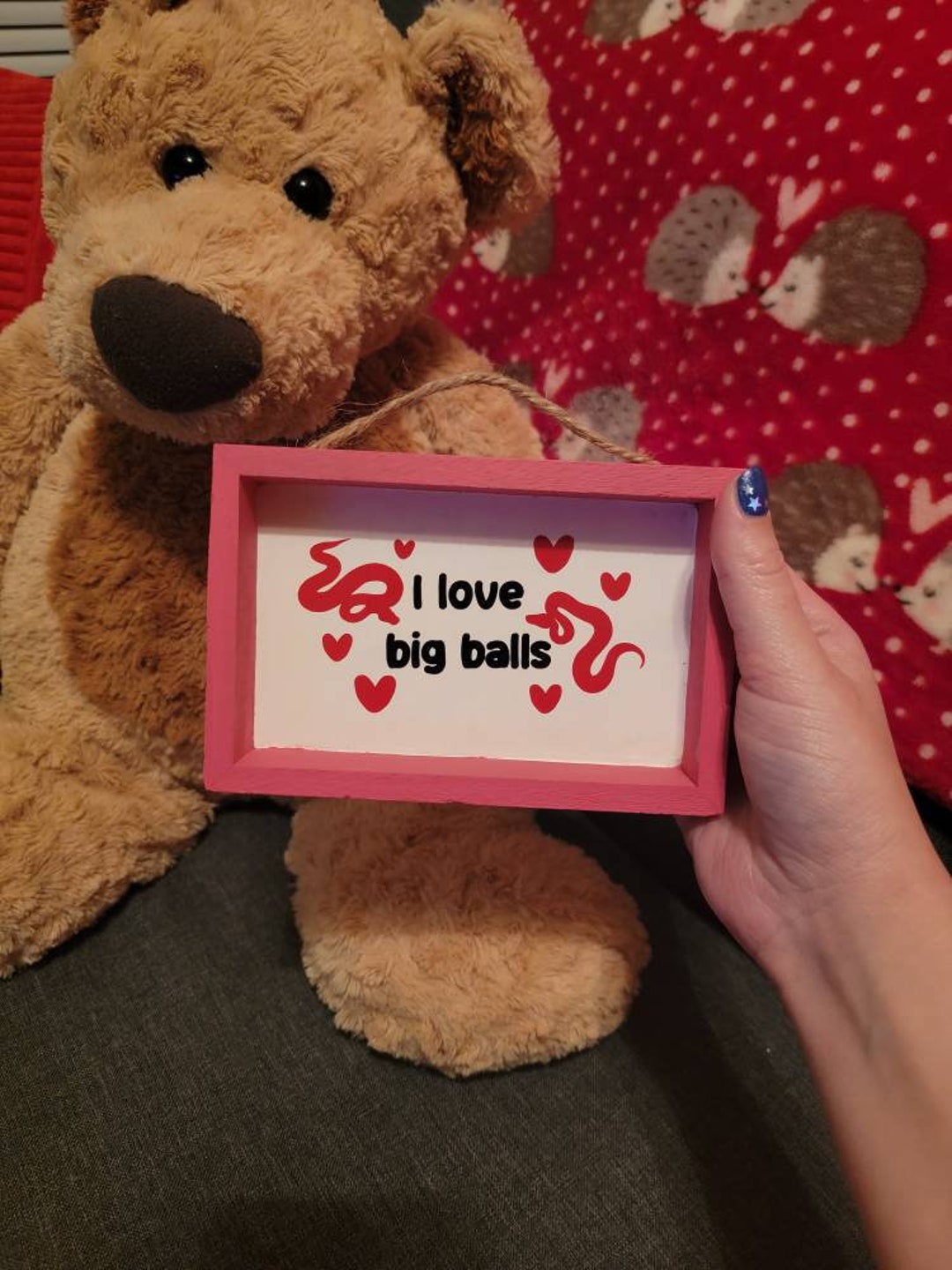 I Love Big Balls Reptile Valentine Sign - Etsy