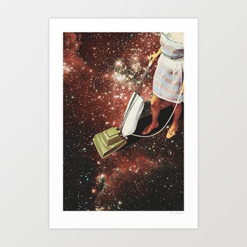 Star-dust - Vacuum Cleaner (art Print, Stars, Laundry Room Art, Galaxy ...