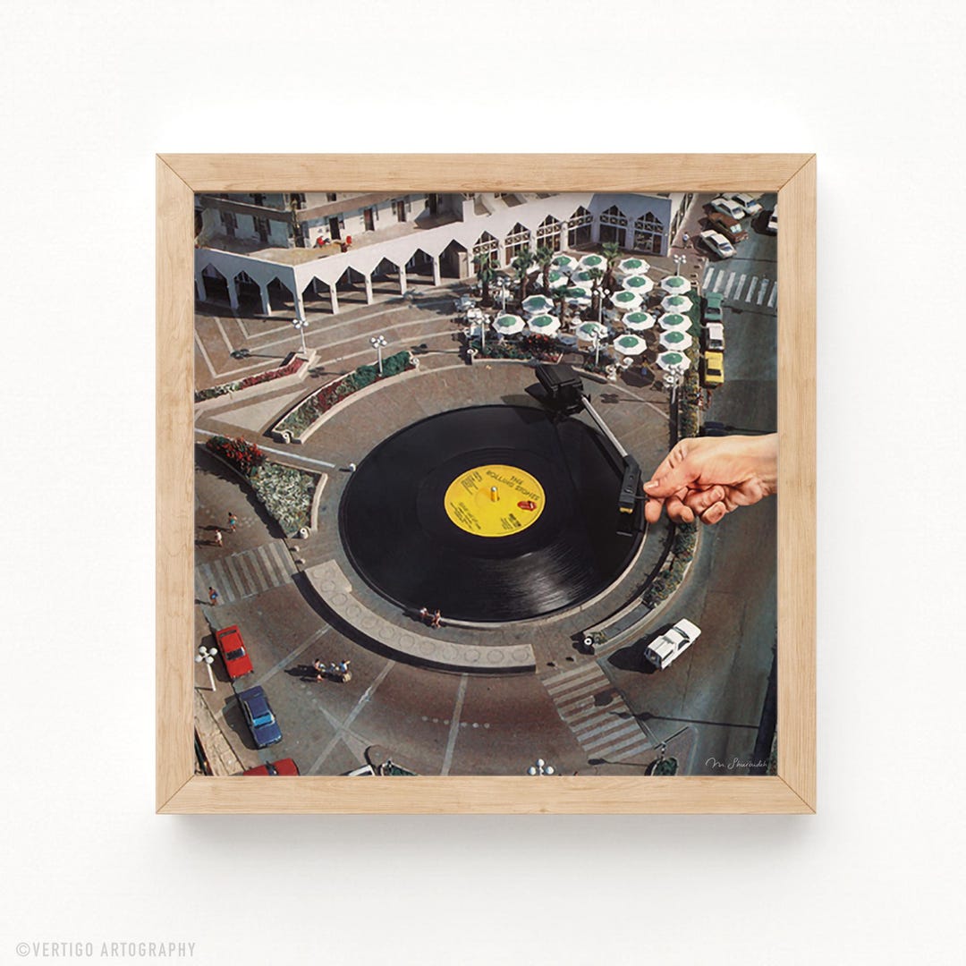 Start Me up - Roundabout Vinyl Turntable ( Art Print, Surreal, Wall ...