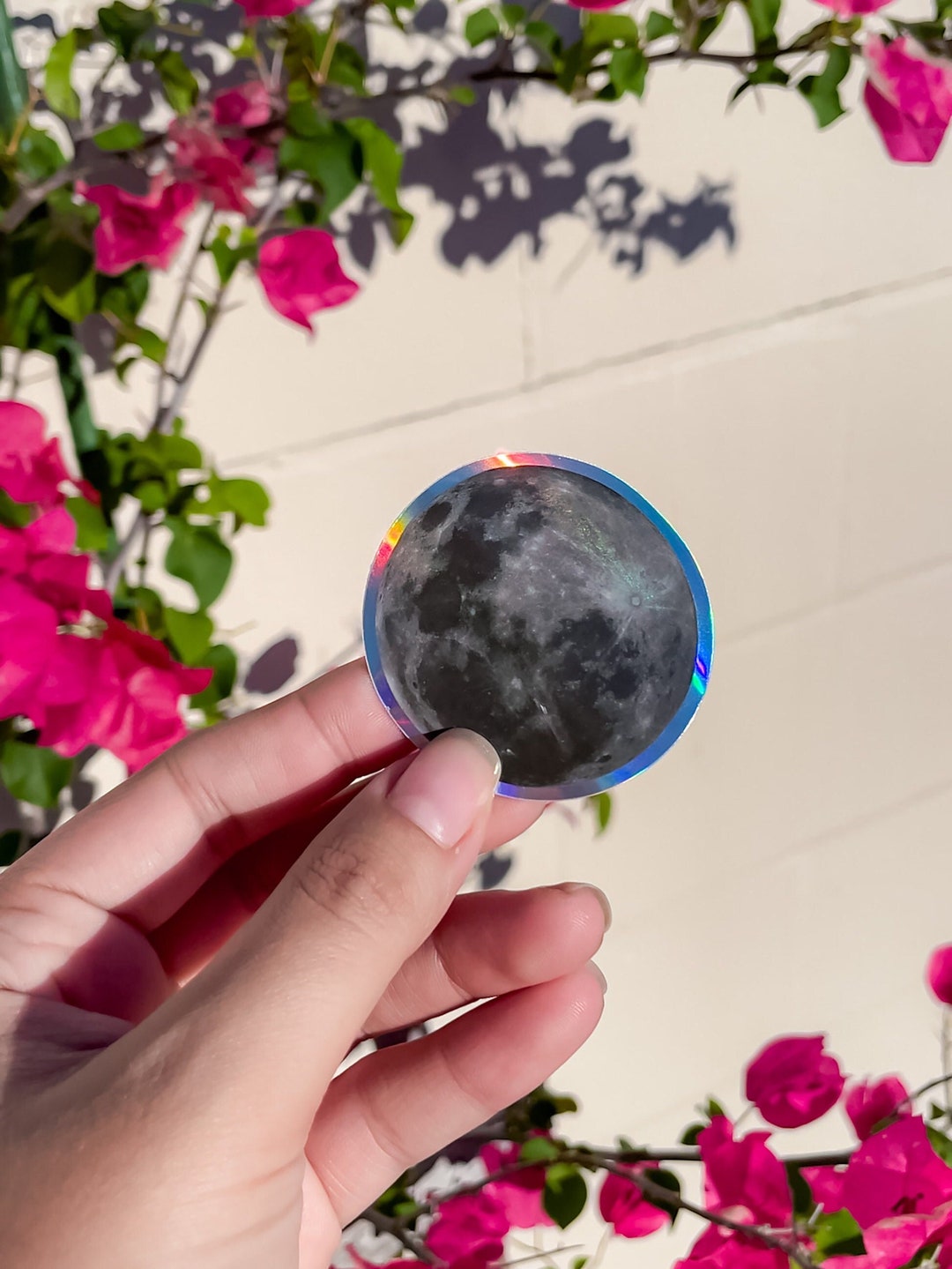 Holographic Moon Sticker | Moon Sticker | NASA Inspired | Outerspace ...