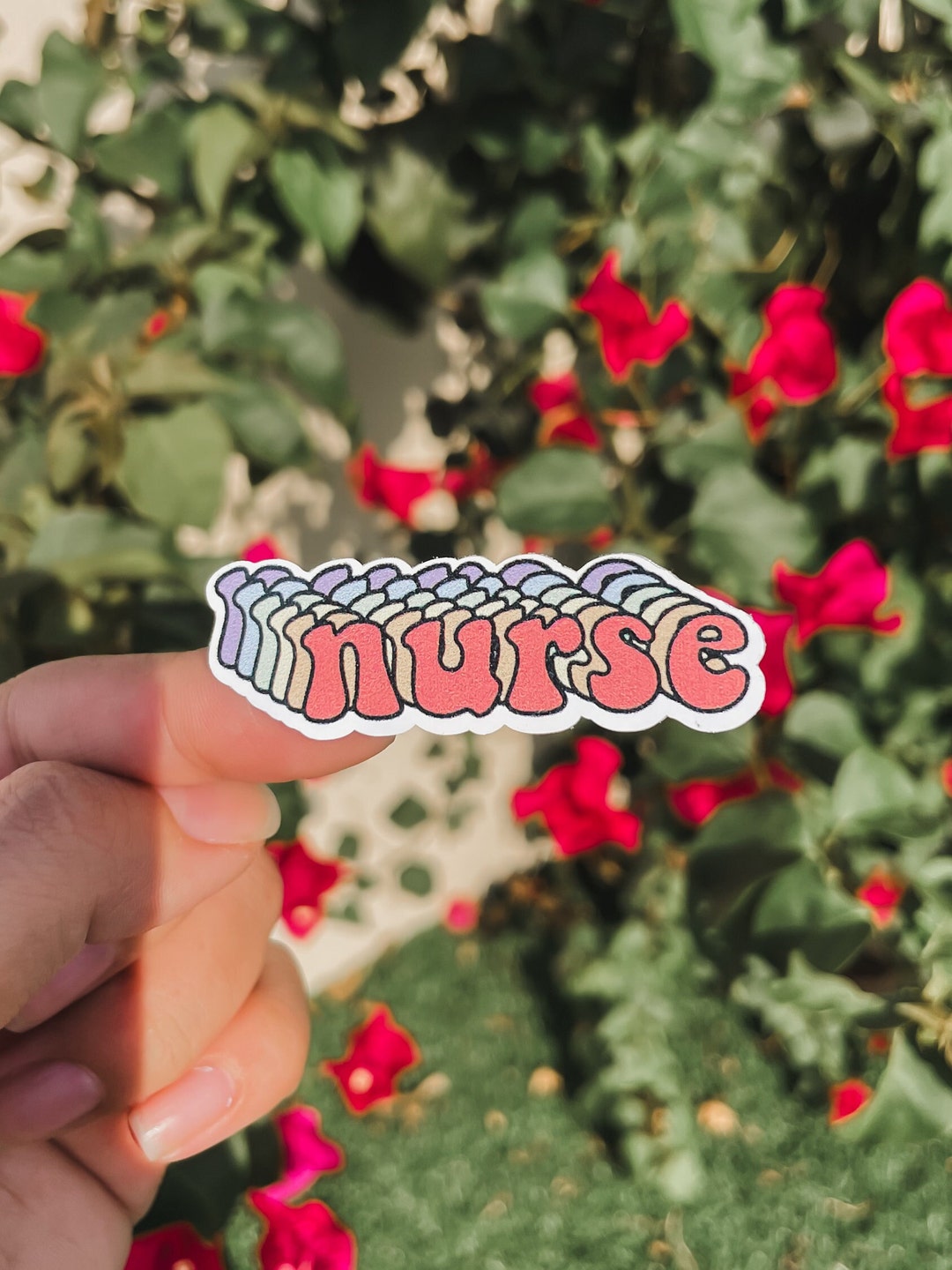 SET OF TWO | Nurse Stickers | Groovy Nurse | Stickers for Nurses ...