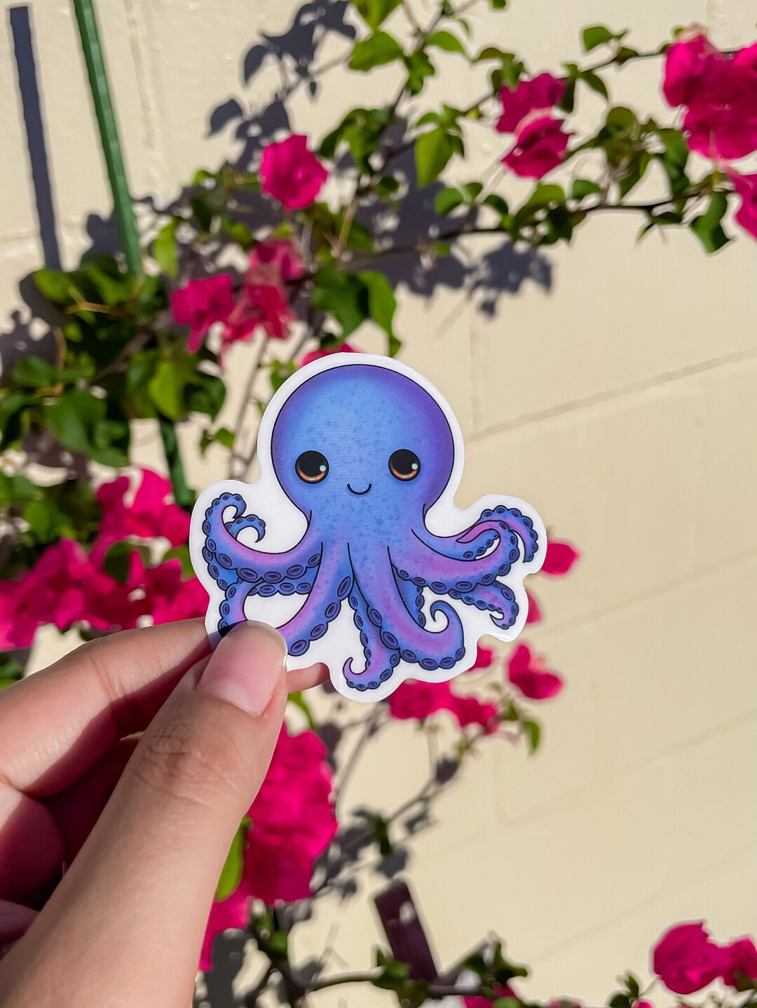 Glossy Octopus Sticker | Sealife Sticker | Octopus Sticker | Cute ...