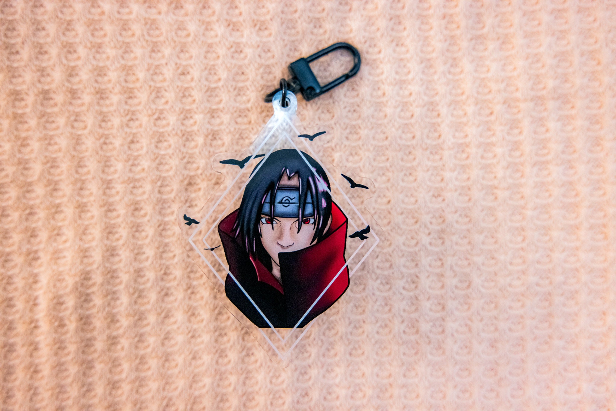 Itachi Keychain Naruto Keychain Clear Acrylic Keychains - Etsy