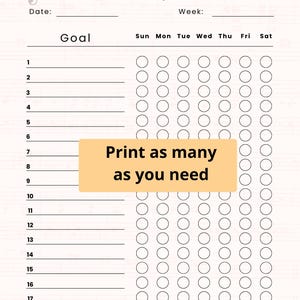 Printable Music Practice Tracker: Goal Planner & Instrument Log ...