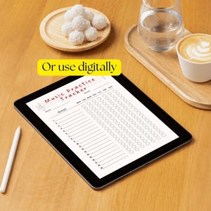 Printable Music Practice Tracker: Goal Planner & Instrument Log ...