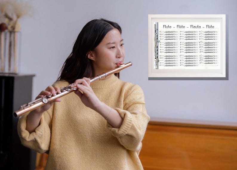 Flute Finger Chart | Full Range Notes & Fingerings (digital Download ...