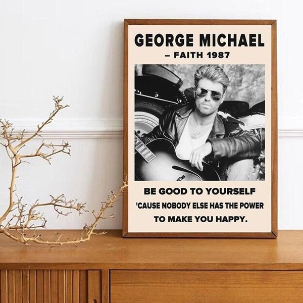 George Michael Quote Poster - Etsy