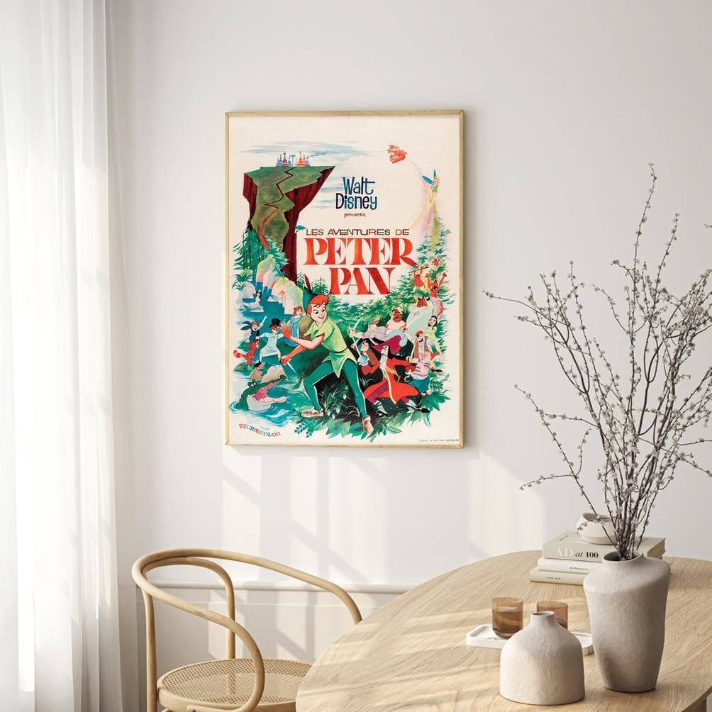 Peter Pan Movie Poster for Living Room Bedroom Decor (frame is Not ...