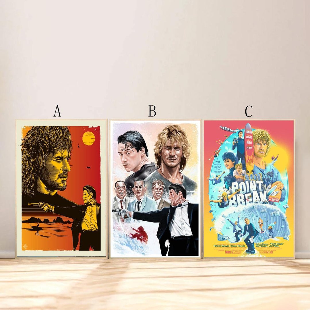 Point Break Movie Poster for Living Room Bedroom Decor frame is Not ...