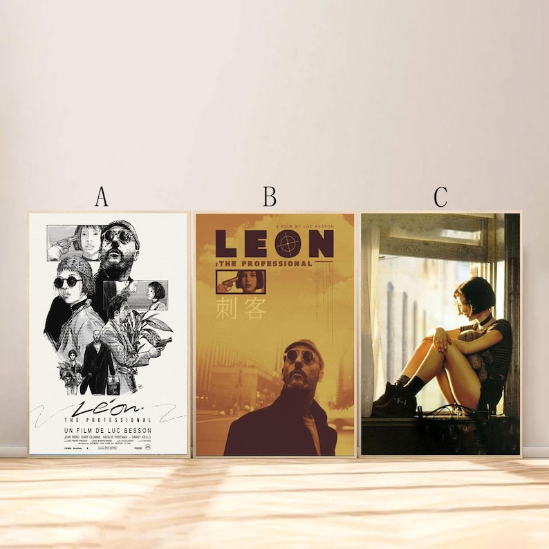 Leon the Professional Movie Poster for Living Room Bedroom Decor (frame ...