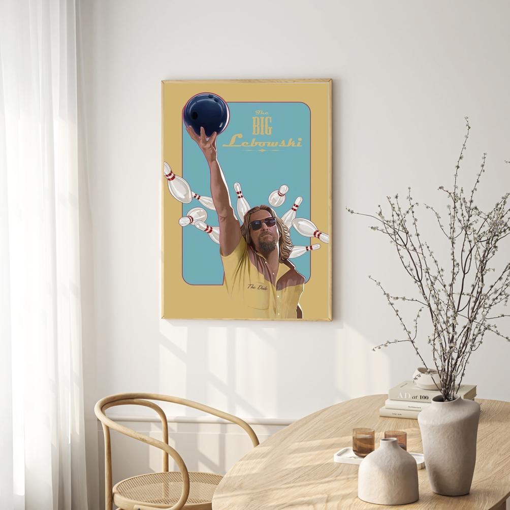 The Big Lebowski Movie Poster for Living Room Bedroom Decor (frame is ...