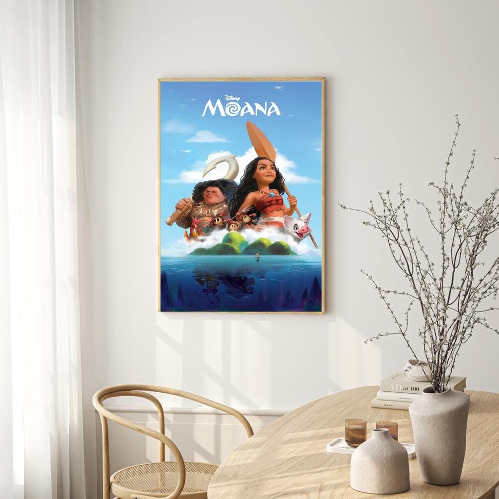 Moana Movie Poster for Living Room Bedroom Decor (frame is Not Included ...