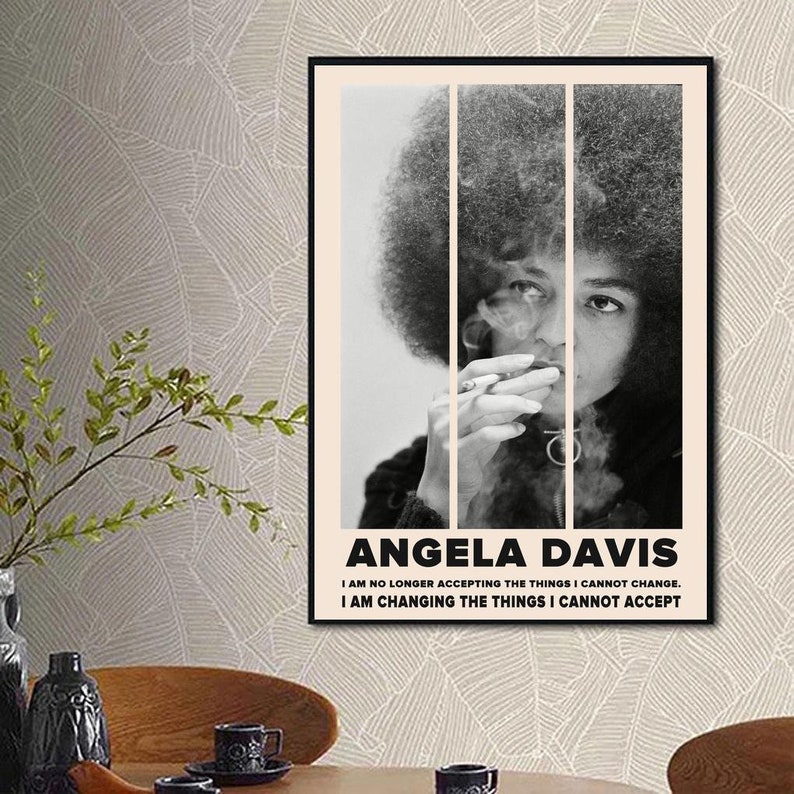Angela Davis Poster Personalized Retro Celebrities Quote - Etsy