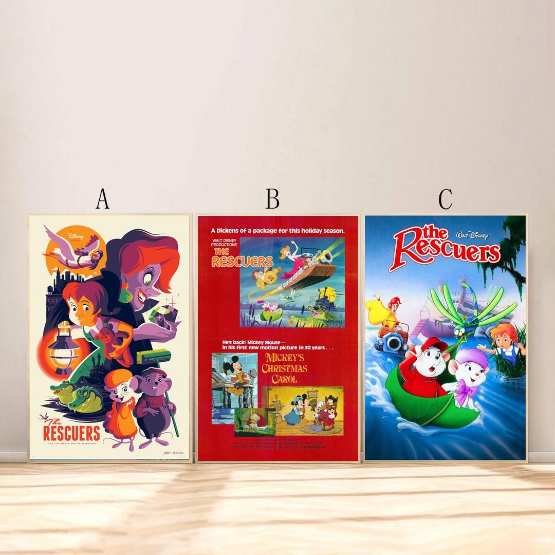 The Rescuers Movie Poster for Living Room Bedroom Decor (frame is Not ...