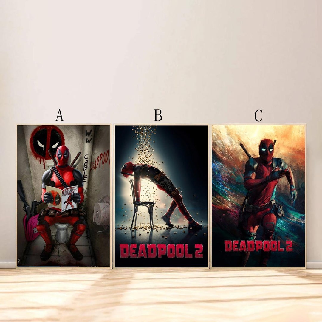 Deadpool Movie Poster for Living Room Bedroom Decor frame is Not ...