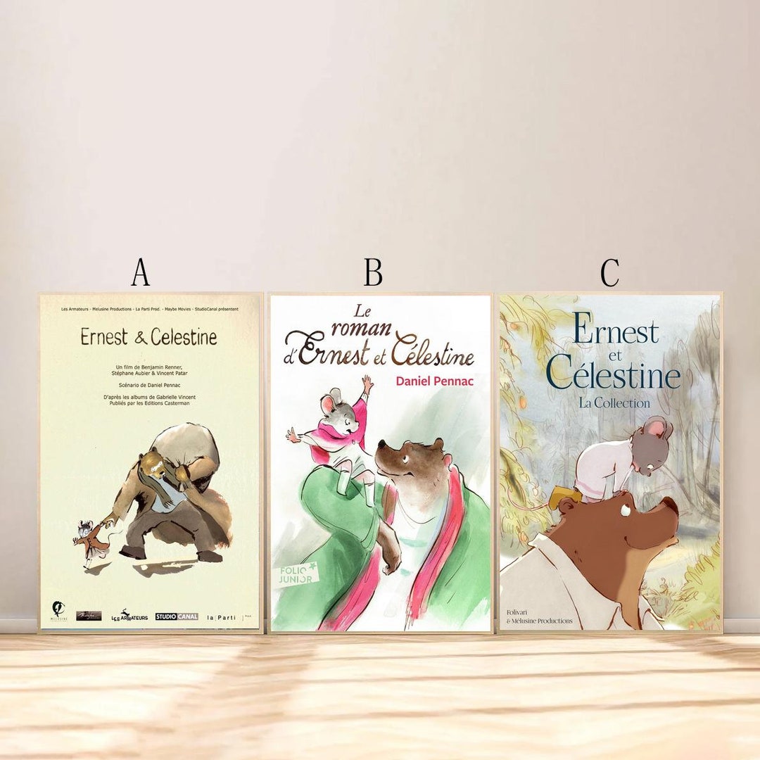 Ernest and Celestine A Trip to Gibberitia Movie Poster for Living Room ...