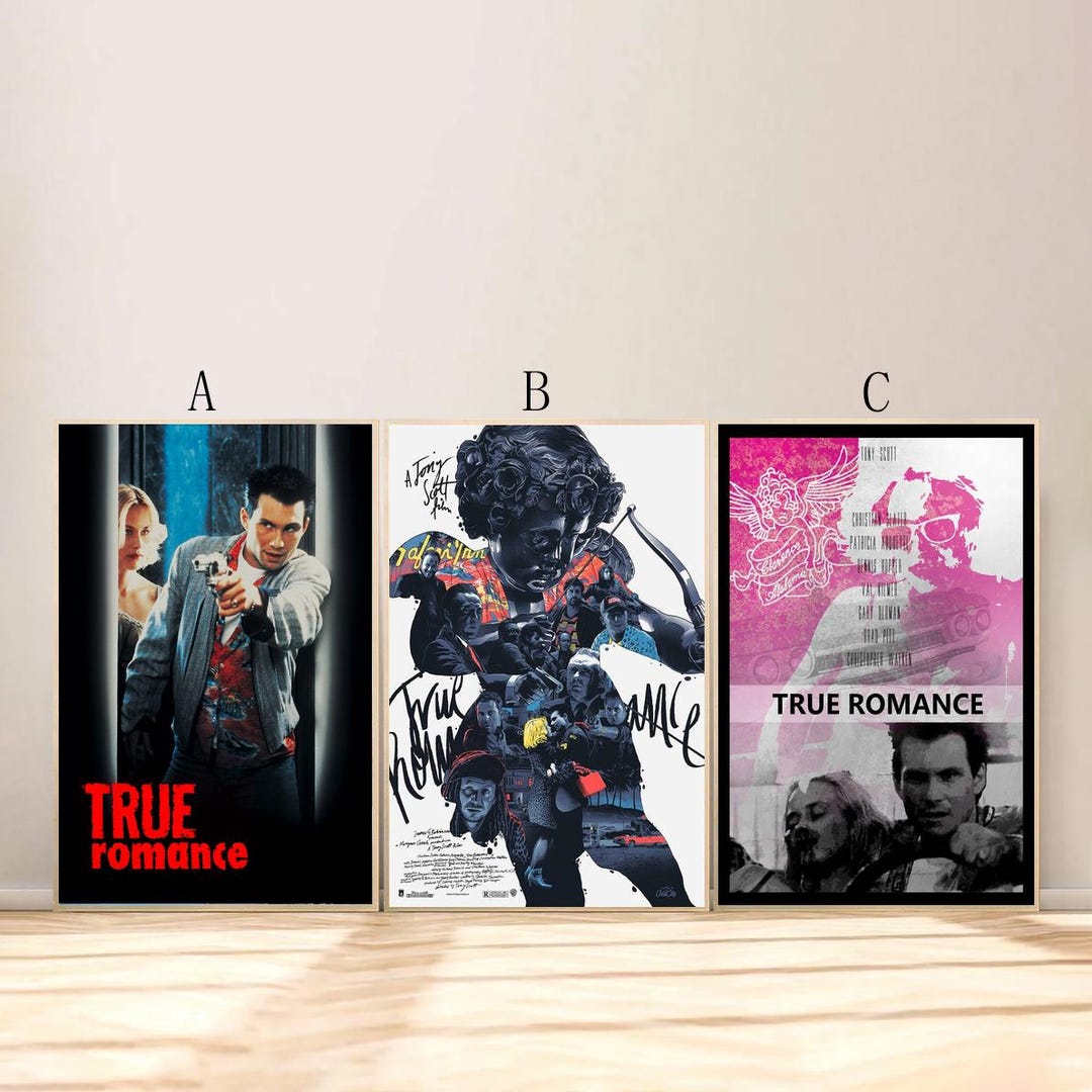 True Romance Movie Poster for Living Room Bedroom Decor frame is Not ...