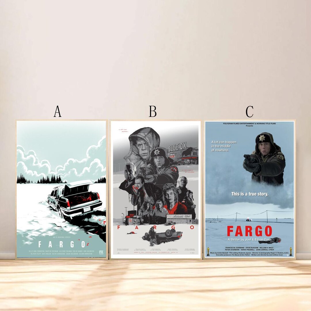 Fargo Movie Poster for Living Room Bedroom Decor frame is Not Included ...