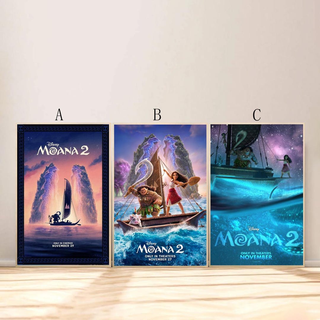 Moana 2 Movie Poster for Living Room Bedroom Decor frame is Not ...