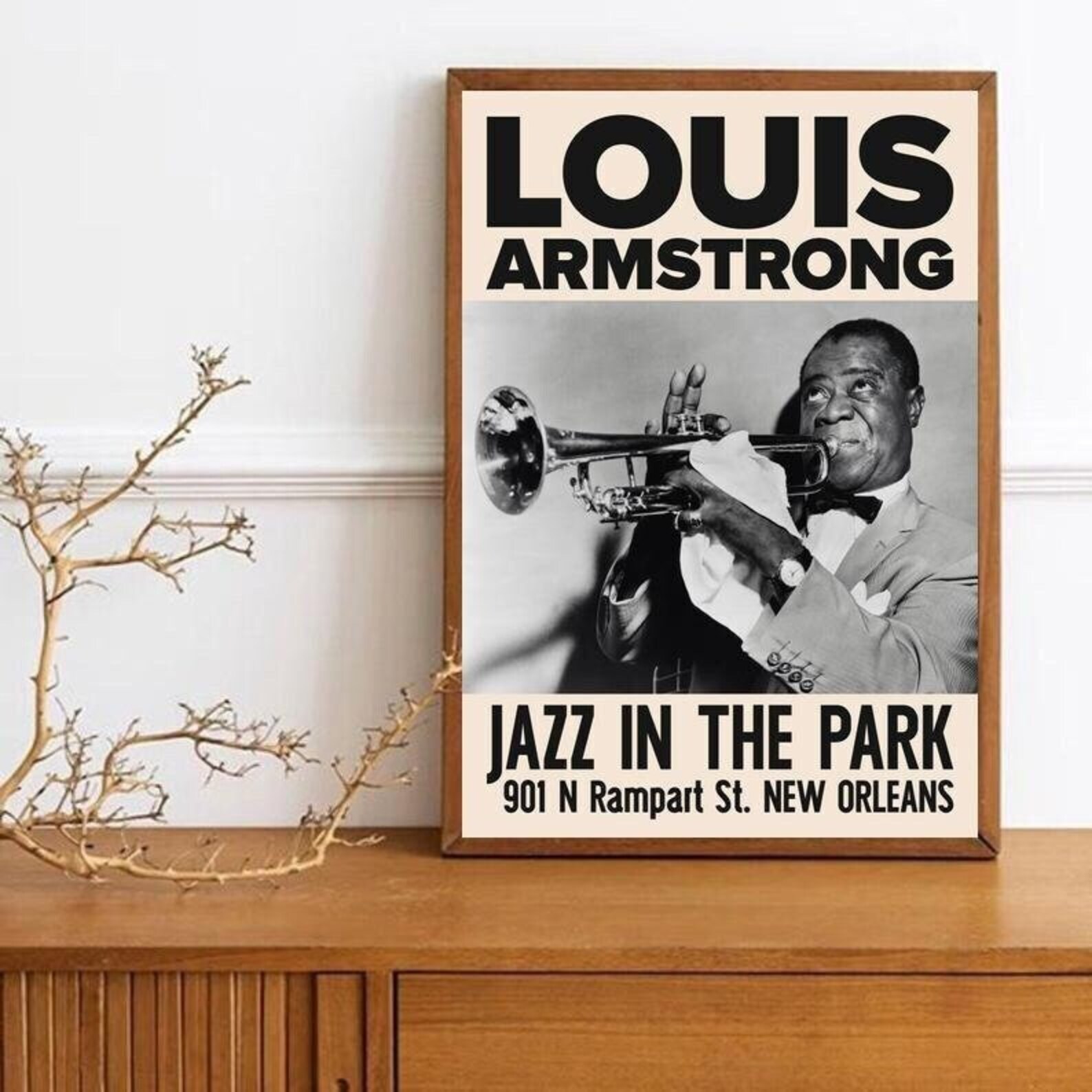 Louis Armstrong Poster Personalized Retro Celebrities Quote Design