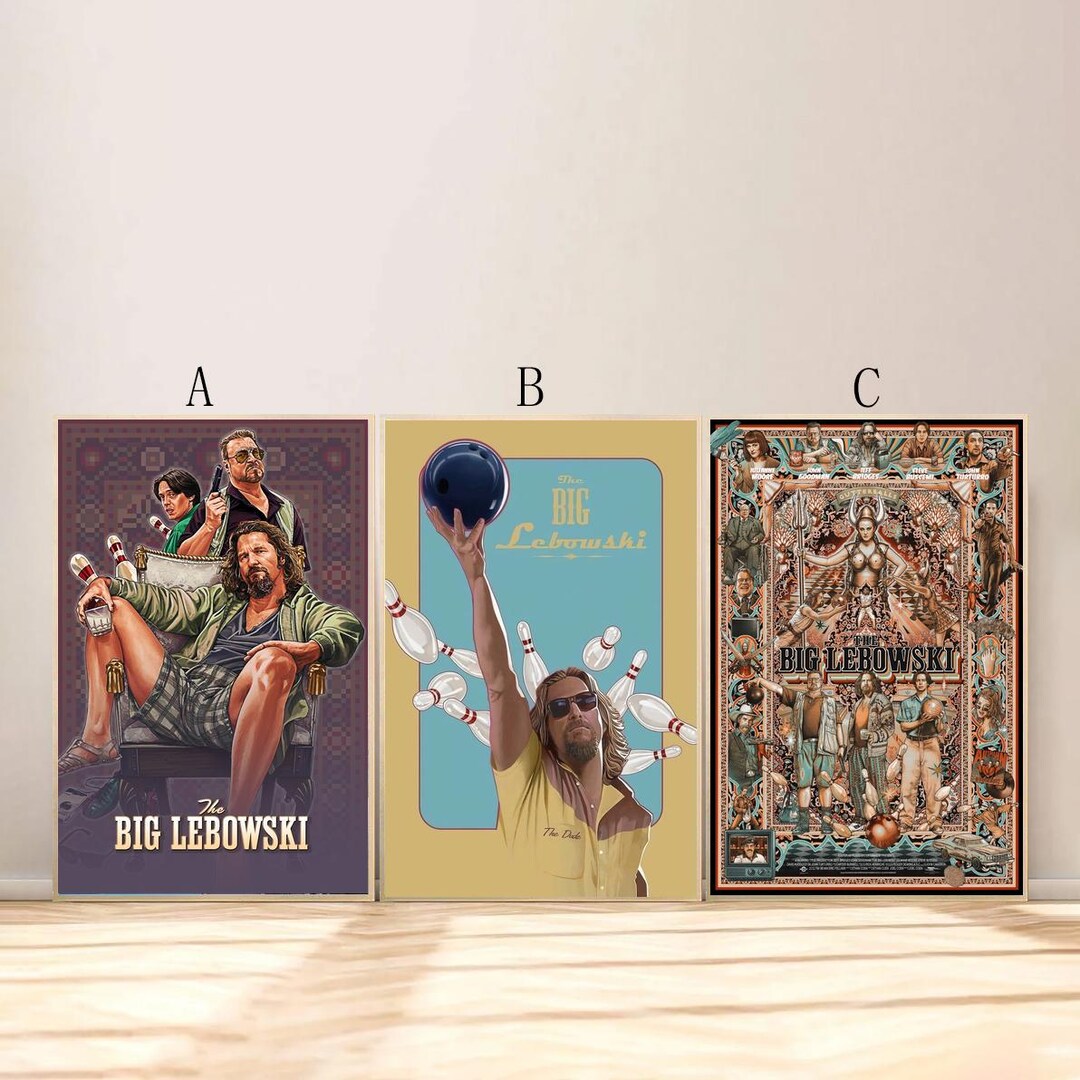 The Big Lebowski Movie Poster for Living Room Bedroom Decor (frame is ...