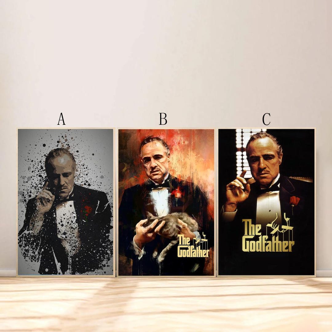 The Godfather Movie Poster for Living Room Bedroom Decor frame is Not ...