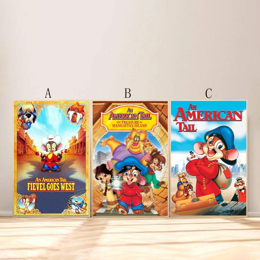 An American Tail Movie Poster for Living Room Bedroom Decor frame is ...
