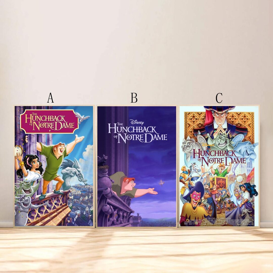 The Hunchback of Notre Dame Movie Poster for Living Room Bedroom Decor ...