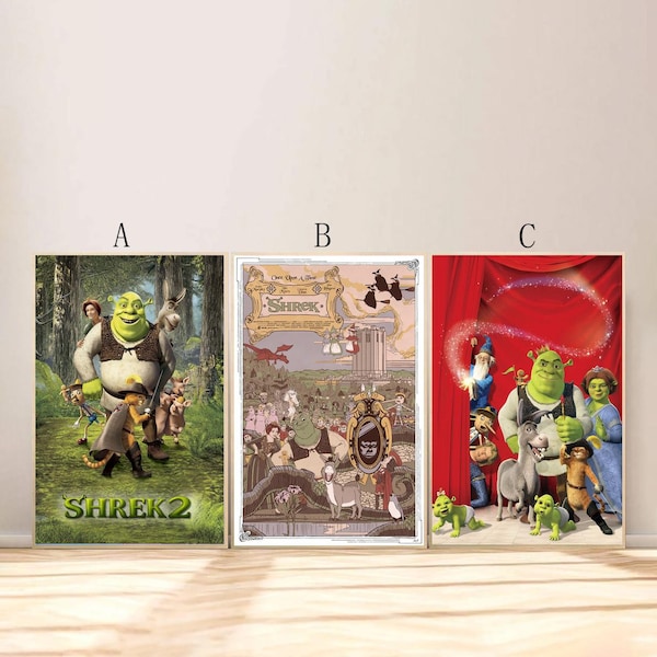 Shrek Movie Poster - Etsy
